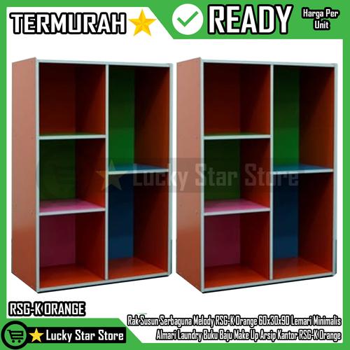 Jual [Instant] Rak Susun Melody RSGK Orange 60x30x90 Lemari Susun ...