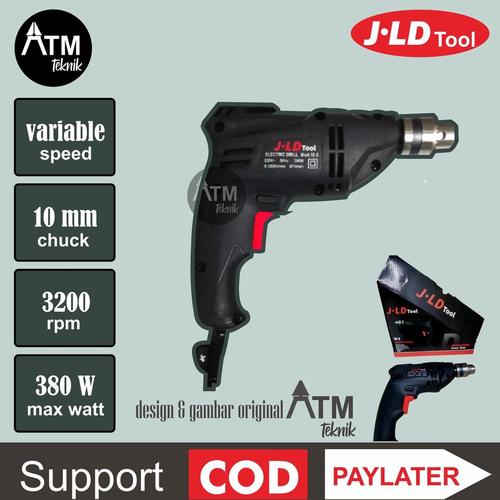 Jual BOR LISTRIK MERK JLD TOOL 10MM BISA BOLAK-BALIK VARIABLE SPEED ...