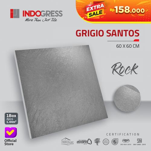 Jual INDOGRESS 1st Grade - Granite Tile Grigio Santos - 60x60 - Rock ...