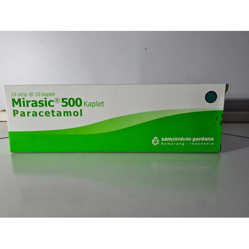 Jual MIRASIC 500 10 STRIP (100 TABLET) | OBAT DEMAM. PARACETAMOL - Kab ...