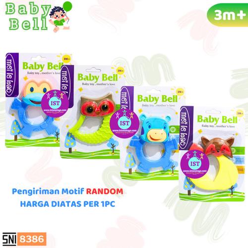 Jual Mainan Anak Gigitan Baby Bell Teether Gigit Edukasi Bayi Motorik ...
