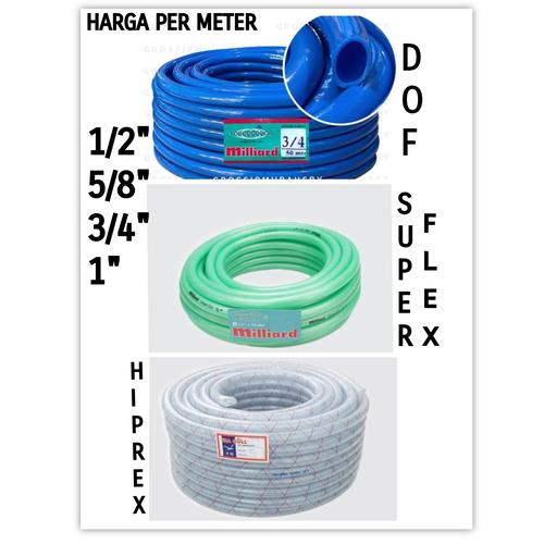 Jual Selang 1/2 5/8 3/4 1 inch HIPREX SEA GULL MILLIARD DOF SUPERFLEX - 1/2" DOF - Kota Surabaya ...