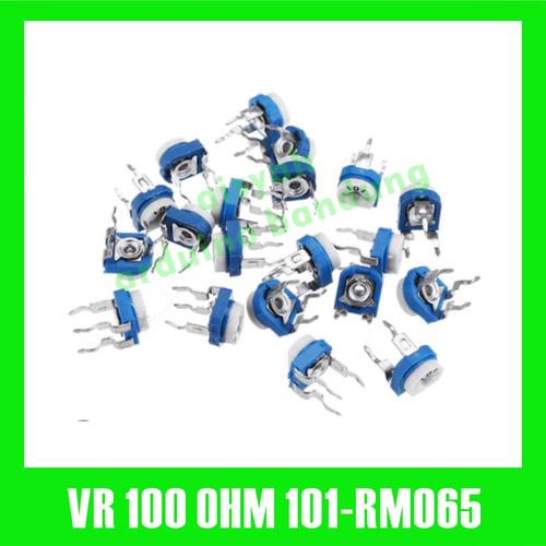 Promo VR 100 OHM 101 RM065 VARIABLE RESISTOR TRIMPOT VR TRIMMER RM 065 ...