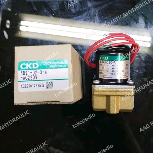 Jual SOLENOID VALVE CKD AB21-02-3-A-AC220V // AB21 - Jakarta Barat ...
