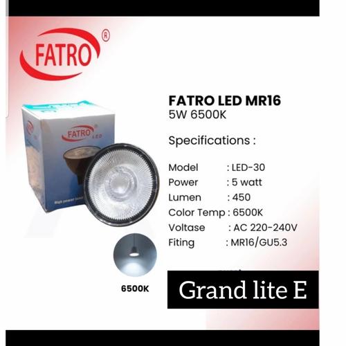 Jual Fatro Lampu Mr16 5watt LED 220Volt 5W fatro - natural - Jakarta ...