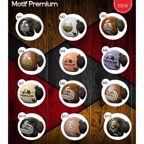 Jual HELM RETRO BOGO MOTIF DEWASA SNI - MOTIF PREMIUM, HELM TANPA KACA ...