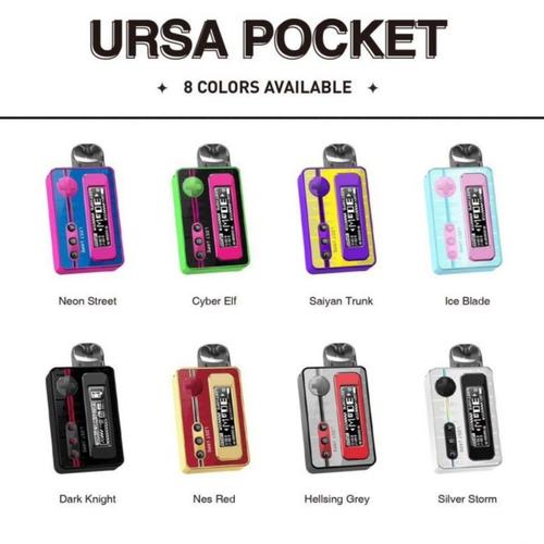Jual Ursa Pocket 30W 1200mAh Pod Kit 100% Authentic by Lost Vape / Ursa ...