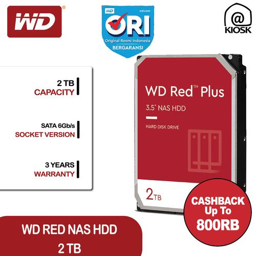 Promo WD Red Plus 2TB - NAS HDD - 3.5" Internal HDD /Baru/Garansi 3 ...