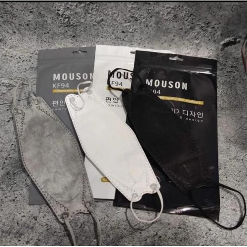 Jual READY MASKER KF94 KF DEWASA MERK MOUSON HITAM PUTIH ABU ISI 10 LBR ...