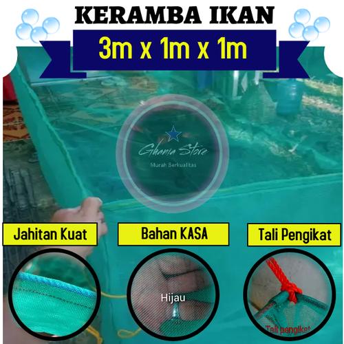Jual Jaring Keramba Ikan Hapa Ukuran 3m x 1m x 1m - 3m x 1m x 1m ...