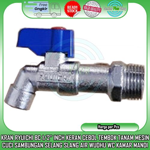 Jual KRAN TEMBOK BC 1/2" INCI KERAN RYUICHI TAMAN BAK WASTAFEL AIR ...