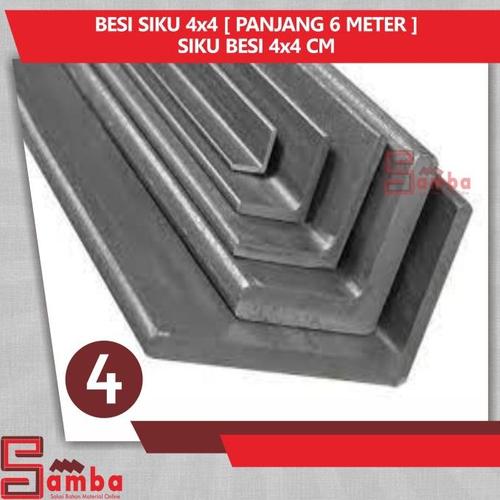 Jual BESI- BESI SIKU 4X4 [ PANJANG 6 METER ] SIKU BESI 4 X 4 CM - MS ...