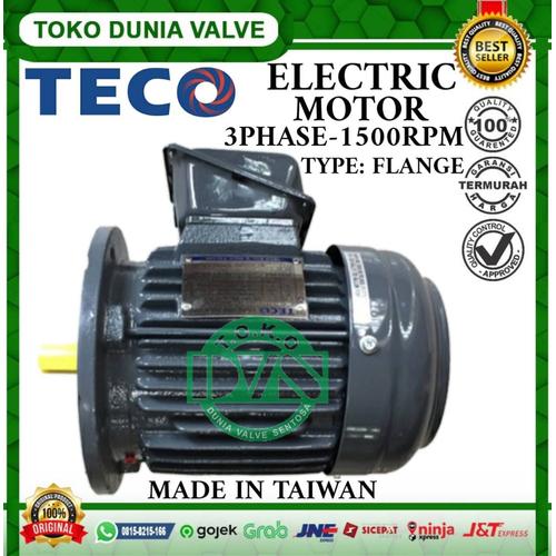 Jual AESV1S 1.1KW 1.5HP 3PHASE 4POLE B5 FLANGE TECO ELECTRIC MOTOR TERMURAH - Jakarta Pusat ...