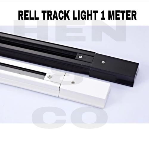Jual Rell track lampu sorot / track rell spot light 2Way - Hitam, 1 ...