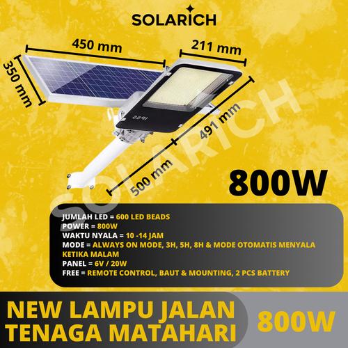 Promo Lampu Jalan PJU Tenaga Matahari - LED Solar Street Light GARANSI ...
