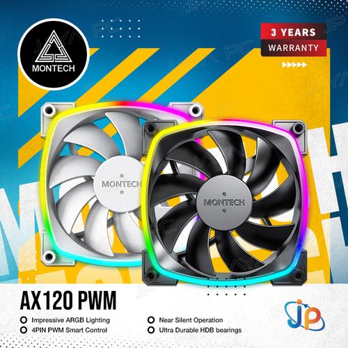 Jual Montech Cooler Fan Case AX120 PWM ARGB - Fan Casing 12cm - Putih ...