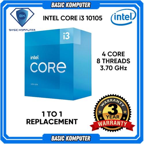 Jual PROCESSOR INTEL CORE i3 10105 3.7 GHZ BOX SOCKET 1200 GARANSI 3 ...