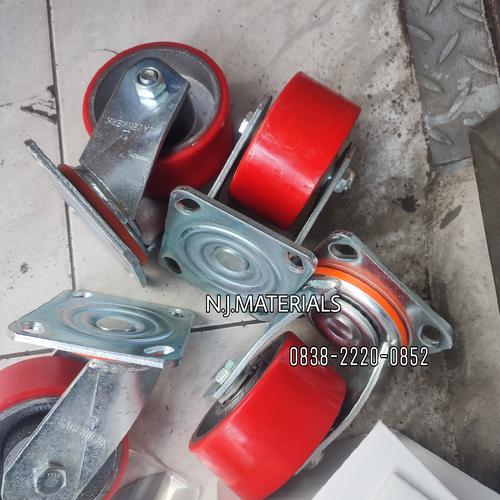 Jual Roda Troli 4 Inch SAGENWERK Roda Caster Roda Troly - Type Mati ...