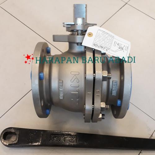 Jual Ball Valve KITZ Flange JIS 10K 4" inch / Ball Valve SS304 JIS 10K - Jakarta Barat - Harapan ...