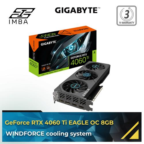 Promo GIGABYTE GeForce RTX 4060 Ti EAGLE OC 8GB GDDR6 128-bit [GPU] Cicil 0% 3x - Jakarta Utara ...