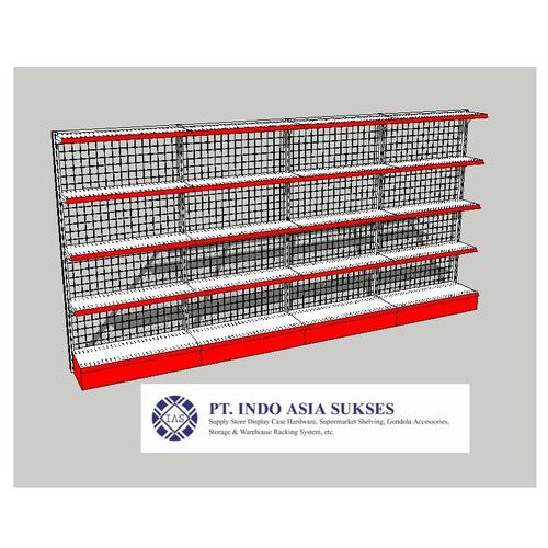 Jual Rak Gondola / Minimarket Wall T 180cm 1 Unit (Start) 3 Unit ...