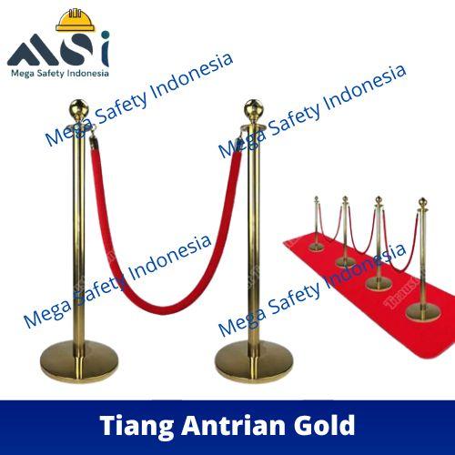 Promo Tiang Antrian Stainless Gold Queue Line Gold Standing Barrier ...