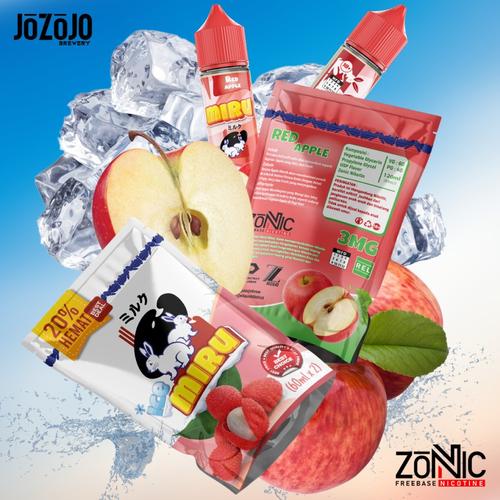 Jual E Liquid Miru Red Apple 60ML by Jozojo Brewery - HARGA PER 1 PCS ...