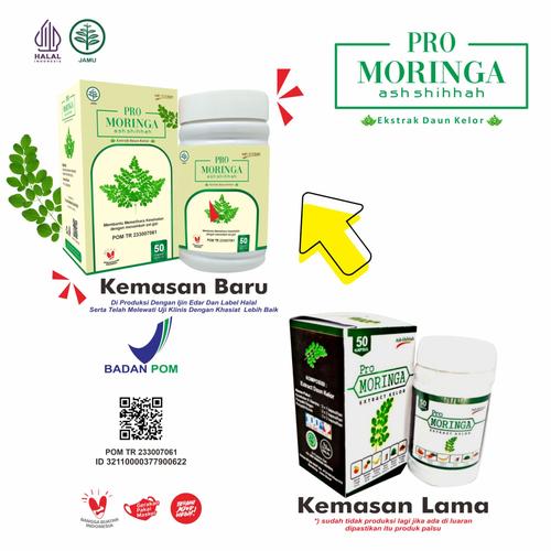 Promo Pro Moringa Kapsul Ekstrak Daun Kelor Ash-Shihhah Herbal ...