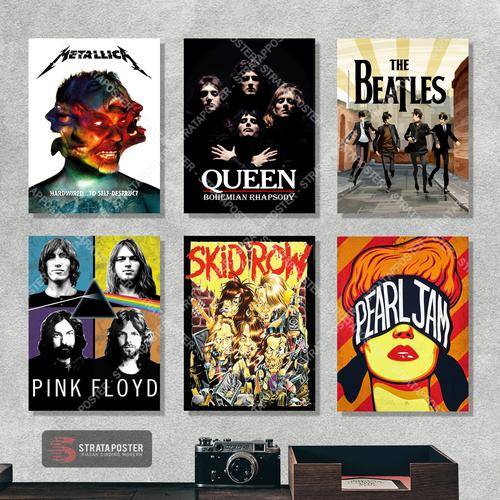 Jual Hiasan dinding poster band musik Dekorasi studio Wall decor ...