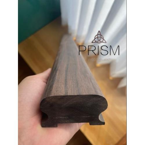 Jual hand rail pegangan railing tangga handle kayu amara ukuran 4x7x200 ...