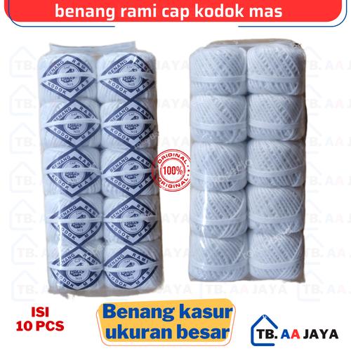 Jual benang rami cap kodok mas benang kasur 10pcs / eceran - satuan ...