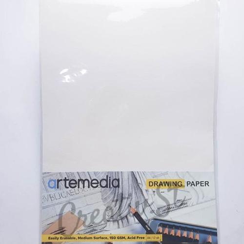Jual artemedia drawing paper kertas gambar sketsa sketch paper a4 ...