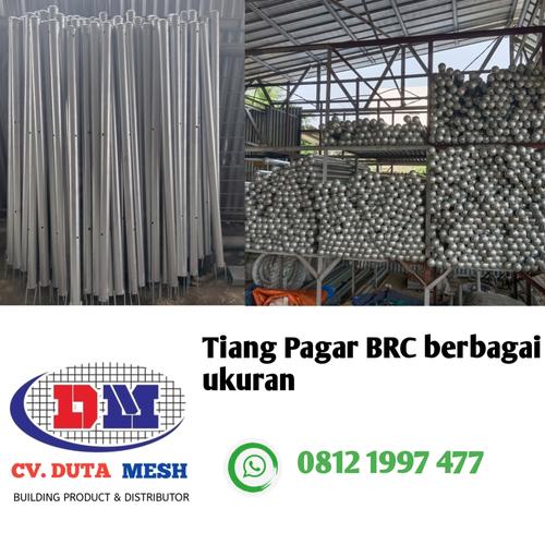 Jual tiang pagar brc 150 cm hot dip galvanis tiang pipa - Kota ...