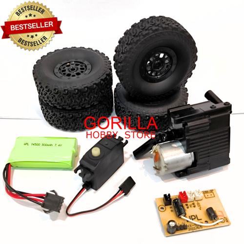 Jual spare part rc car WPL C54 C54-1 gearbox board baterai servo ban ...