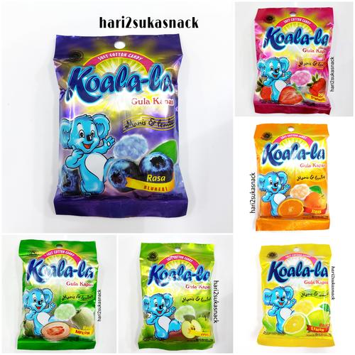 Jual Koala-la Koalala Permen Gula Kapas Rasa Blueberry - Blueberry ...