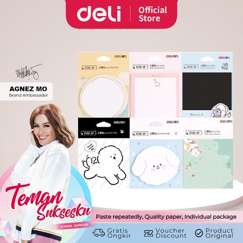 Promo Deli Sticky Notes Berwarna dan Bermotif 30/40 Lembar 2155X 2156X ...
