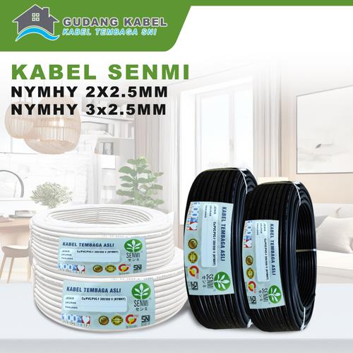 Jual Kabel NYMHY 2x2.5mm 3x2.5mm Senmi / Kabel Listrik NYMHY Tembaga ...