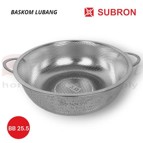 Jual SUBRON BASKOM LUBANG MULTIFUNGSI STAINLESS STEEL 25.5 CM - Kota ...