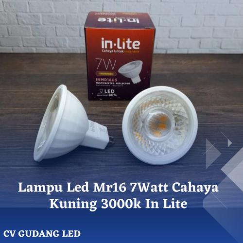 Jual Lampu Led MR16 7watt Cahaya Kuning 3000k In Lite INMR1603 - Kab ...