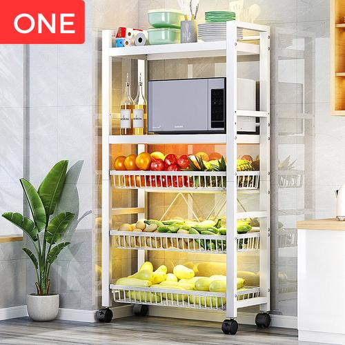 Jual Rak Dapur Troli Keranjang Sekat Stainless Microwave Anti Karat - 3 ...