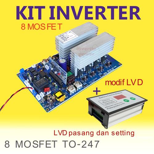 Jual Board Inverter Egs002 Psw 8fet mosfet besar To247 modif LVD - 12v ...