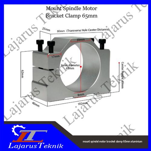 Jual mount spindel motor bracket clamp 65mm aluminium - Kota Cimahi ...