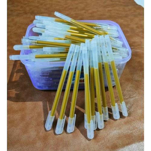 Jual PULPEN GELL PUTIH DAN EMAS, GELLPEN WHITE AND GOLD - Tinta Putih ...