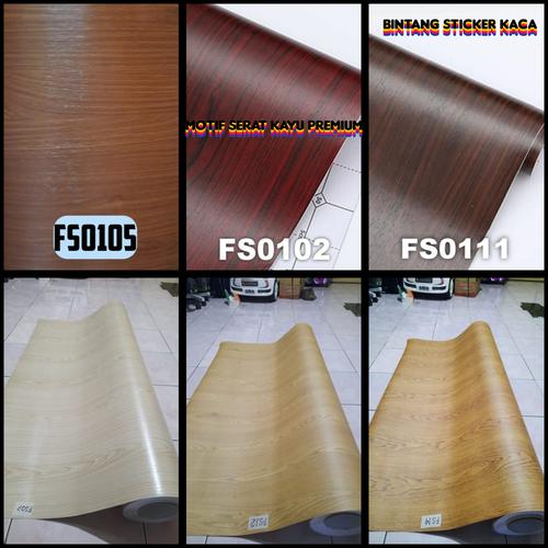 Jual Stiker Wallpaper Motif Serat kayu Premium Lebar 122 cm Sticker marmer - Fs016 - Kota Bekasi ...