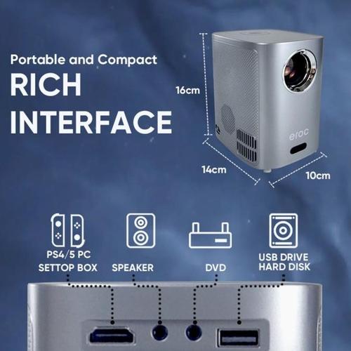 Jual EROC Smart Home Projector HD Decoding EROC Magic Projector ...