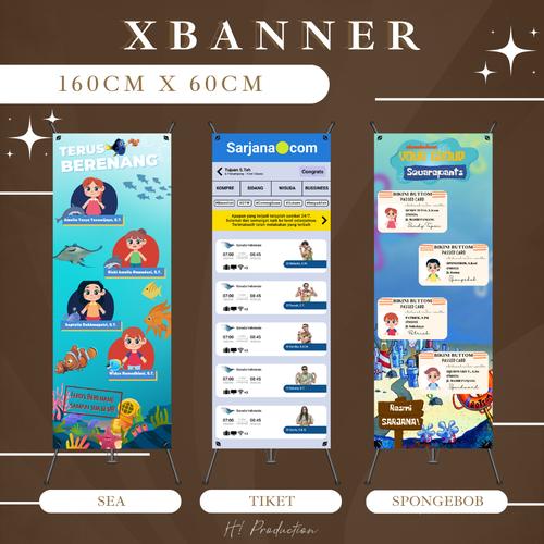 Jual X Banner Wisuda PART 4 | Banner Sidang - POWERPUFF, STAND ...