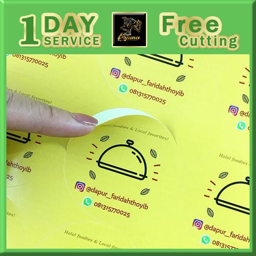 Jual SBV 9-15 Cetak Stiker Bulat Vinyl Sticker Parfume Skincare Frozen ...