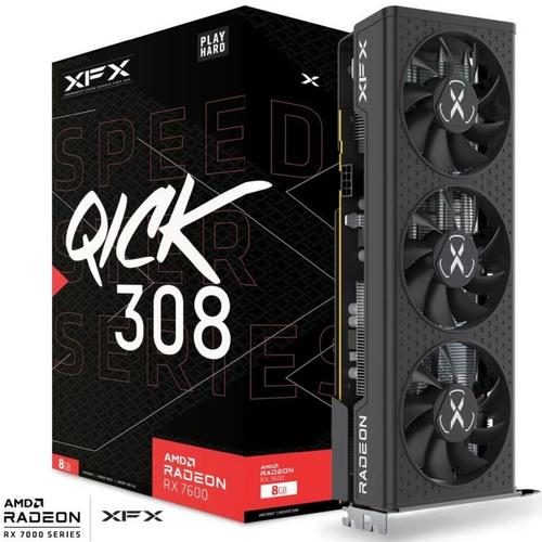 Promo XFX SPEEDSTER QICK 308 AMD RADEON RX 7600 BLACK EDITION 8GB GDDR6 ...