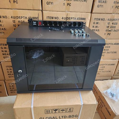 Jual wallmount rack 8u depth 500mm / rack server 8u LK1P8L - Jakarta ...