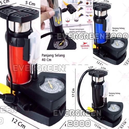 Jual Pompa Injak/Kaki + Meter "SPEEDS" kompa angin ban sepeda/motor ...